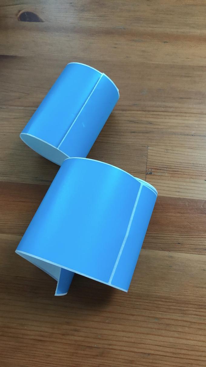 SGS Certificated 67x28mm Self Adhesive Vinyl Sticker Paper Roll